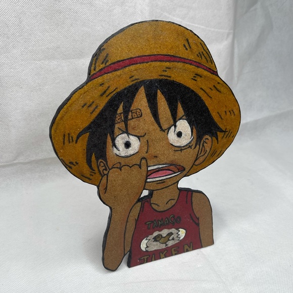 AM Arts | Art | One Piece Young Luffy Standing Wood Cutout Handcrafted ...